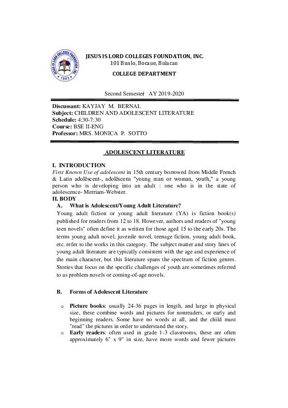 (DOC) Sts written report | kayjay bernal - Academia.edu