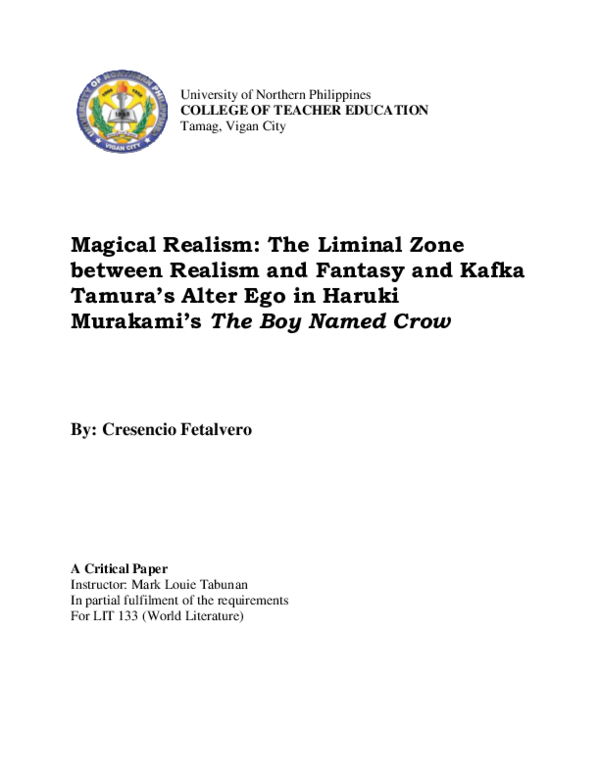 (PDF) Magical Realism: The Liminal Zone between Realism and Fantasy and ...