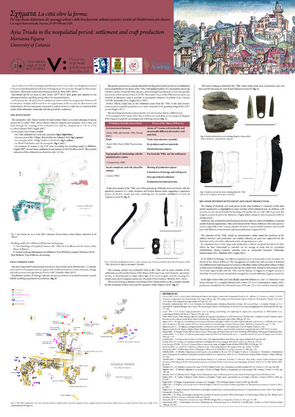 (PDF) Ayia Triada in the neopalatial period: settlement and craft ...