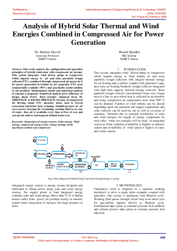 (PDF) IJERT-Analysis of Hybrid Solar Thermal and Wind Energies Combined in Compressed Air for ...