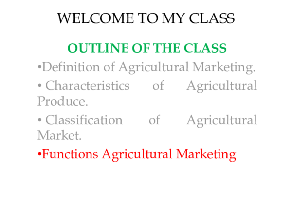 (PPT) Agricultural marketing (1)