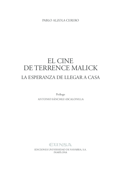 (PDF) El cine de Terrence Malick. La esperanza de llegar a casa [The Cinema of Terrence Malick ...