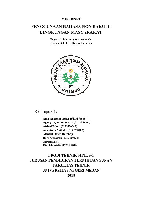 (DOC) Mini Riset Bahasa indonesia