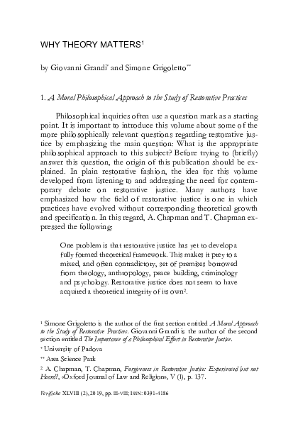 (PDF) WHY THEORY MATTERS