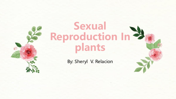(PPT) Sexual Reproduction In plants