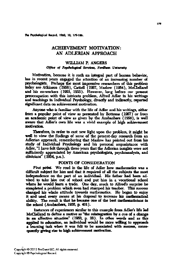 (PDF) Alfred Adler approach