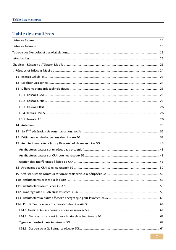 (PDF) Chapitre I Réseaux et Télécom Mobile