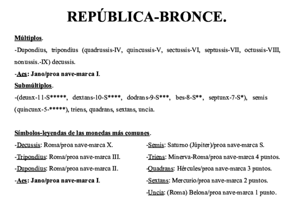 (PDF) ESQUEMA GENERALIDADES MONEDA ROMA