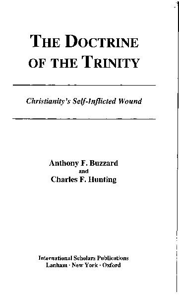 (PDF) THE DOCTRINE OF THE TRINITY