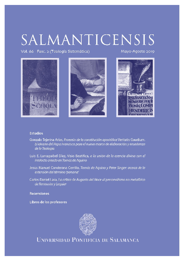 (PDF) Visio beatifica o unión de la esencia divina con el intelecto ...