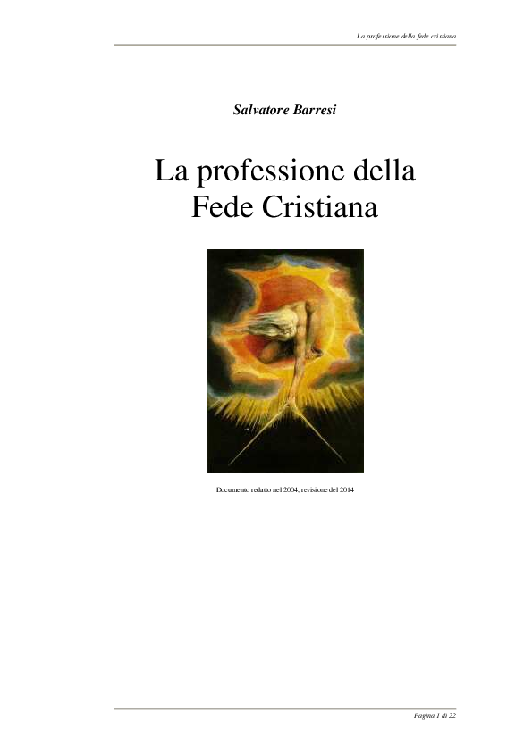 (PDF) La professione della fede