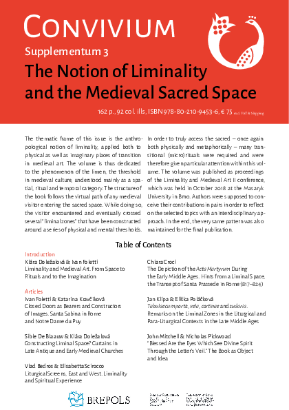 (PDF) Convivium Supplementum 3, The Notion of Liminality and the ...