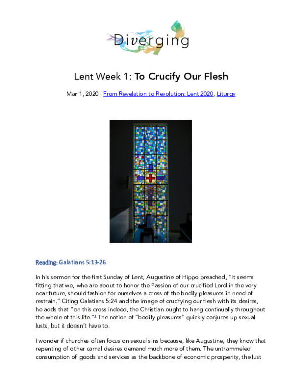 (PDF) To Crucify Our Flesh