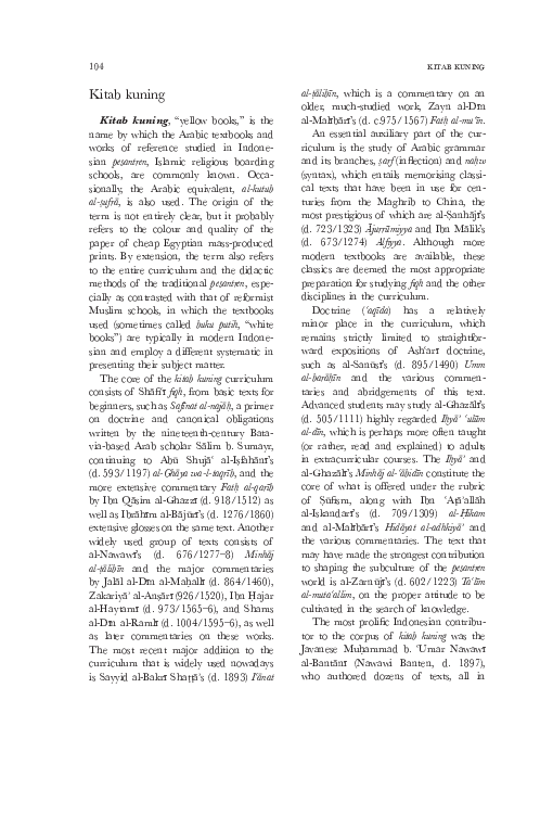 (PDF) Kitab Kuning
