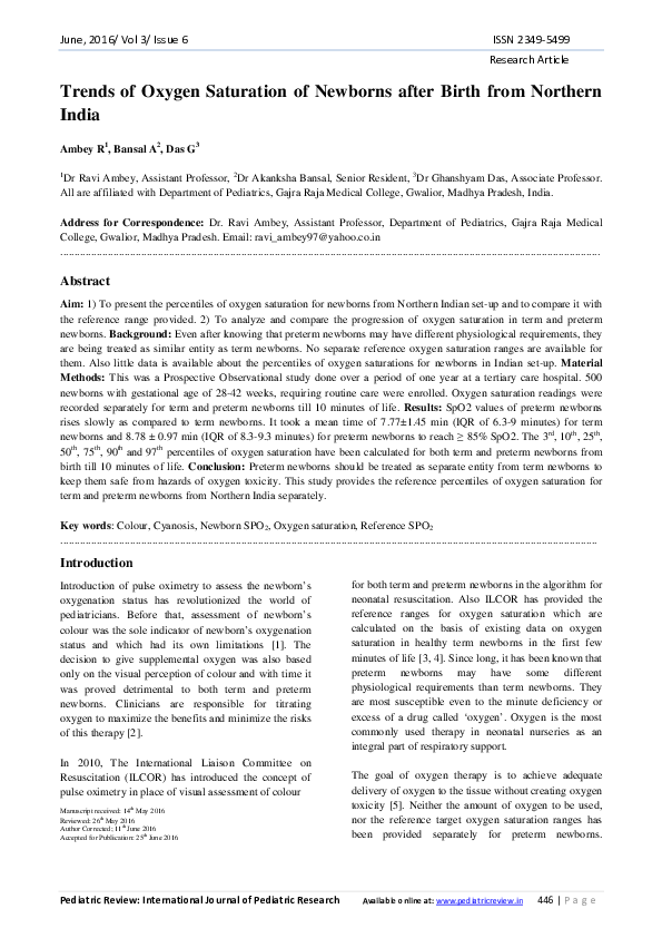 (PDF) Pediatric Review: International Journal of Pediatric Research ...