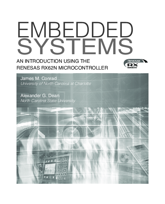(PDF) EMBEDDED SYSTEMS AN INTRODUCTION USING THE RENESAS RX62N MICROCONTROLLER