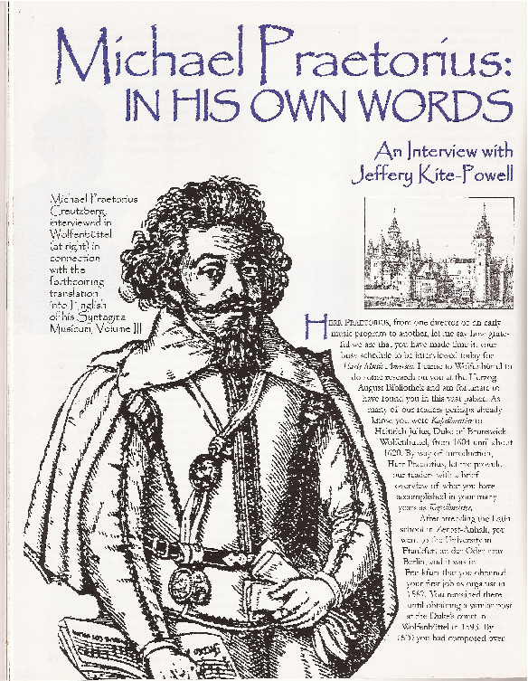(PDF) Michael Praetorius In His Own Words