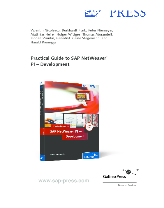 Pdf Practical Guide To Sap Netweaver ® Pi Development