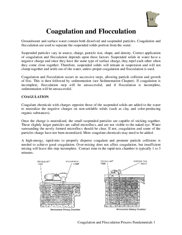 (PDF) Coagulation and Flocculation Process Fundamentals 1 Coagulation ...