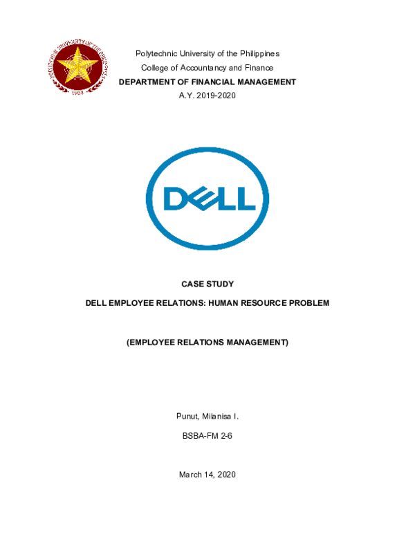 (DOC) Case Study-EMPLOYEE RELATION MANAGEMENT