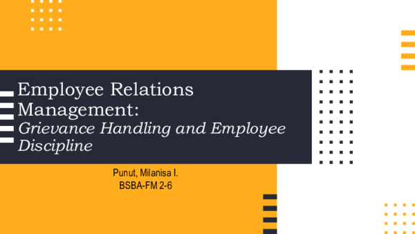 (PPT) Employee Relation Management Grievance Handling and Employee ...