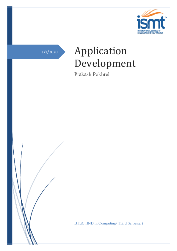 (DOC) Application Development