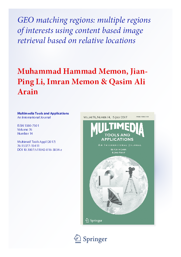 (PDF) GEO matching regions: multiple regions of interests using content ...