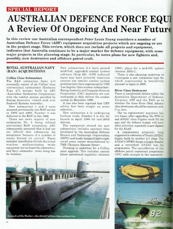 (PDF) Australian Defence Force Equipment - A Review of Ongoing & Future ...