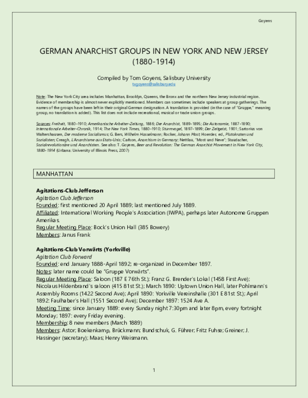 (PDF) German Anarchist Groups in NY/NJ 1880-1914