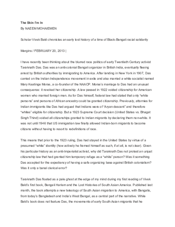 (PDF) The Skin I'm In