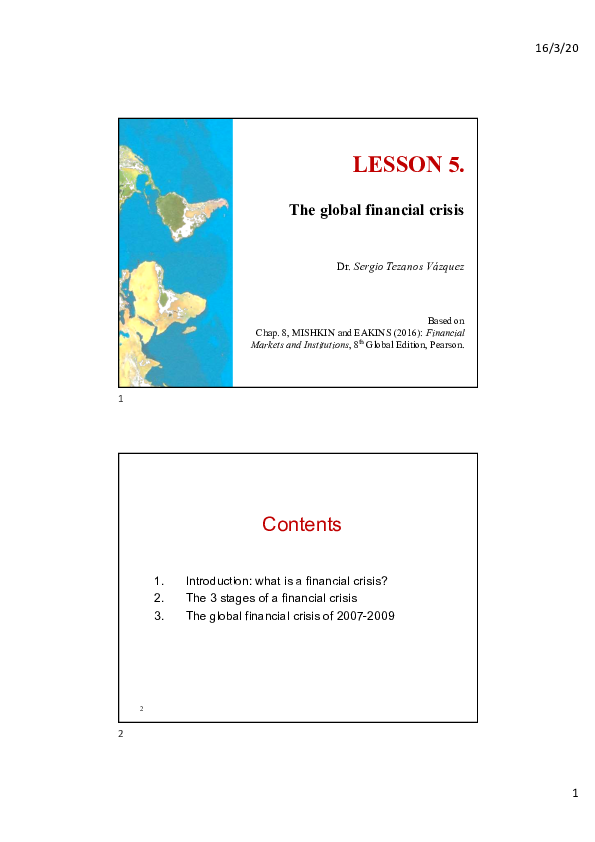 (PDF) The global financial crisis