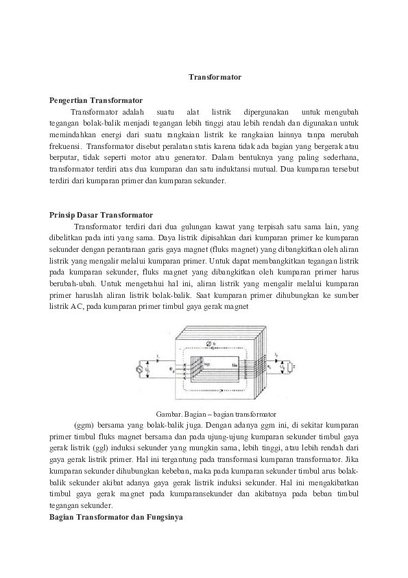 (DOC) Transformator