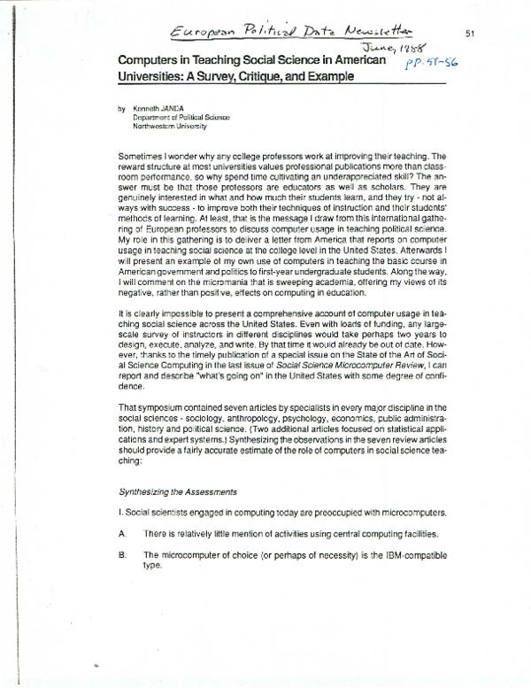 (PDF) Janda, 1988 EPDN | Kenneth Janda - Academia.edu