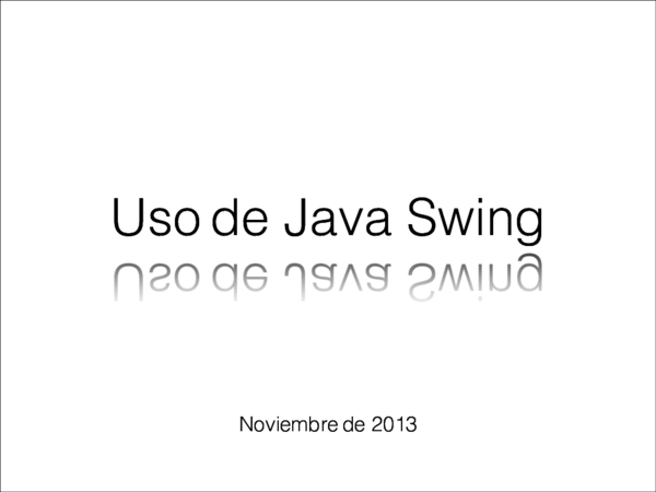 (PDF) Uso de Java Swing