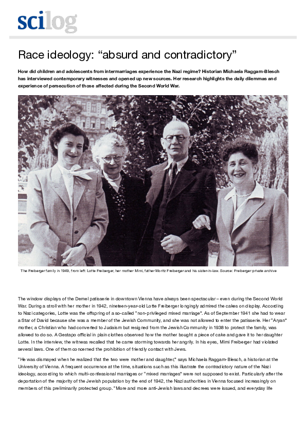 (PDF) Race ideology: “absurd and contradictory”