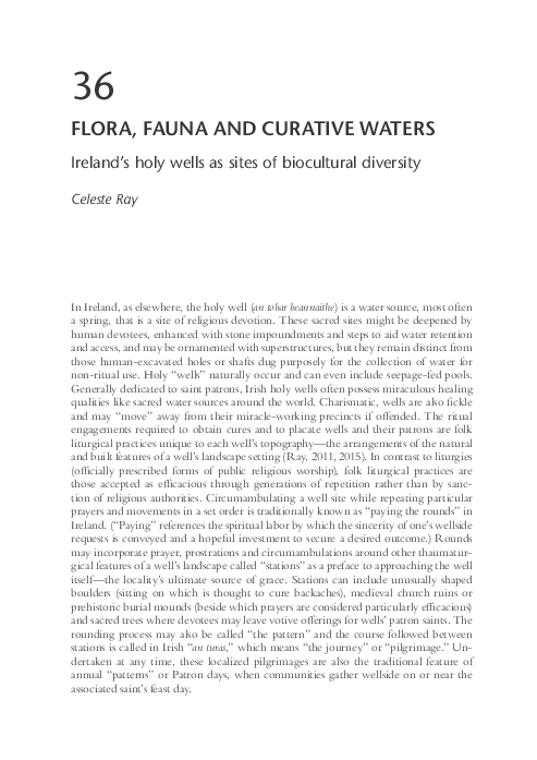(PDF) Flora, Fauna and Curative Waters: Ireland's Holy Wells as Sites ...