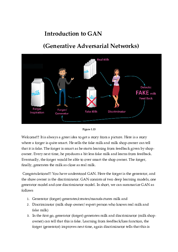 (DOC) Generative Adversarial Networks simplified for everyone