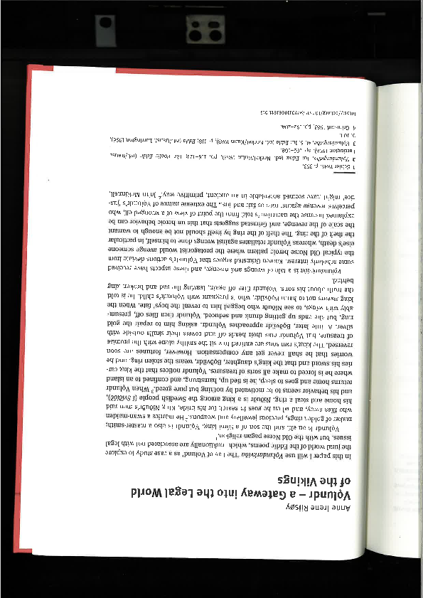 (PDF) Volundr - a Gateway into the Legal World of the Vikings, 2020