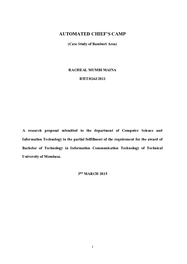 (DOC) Final presentation document