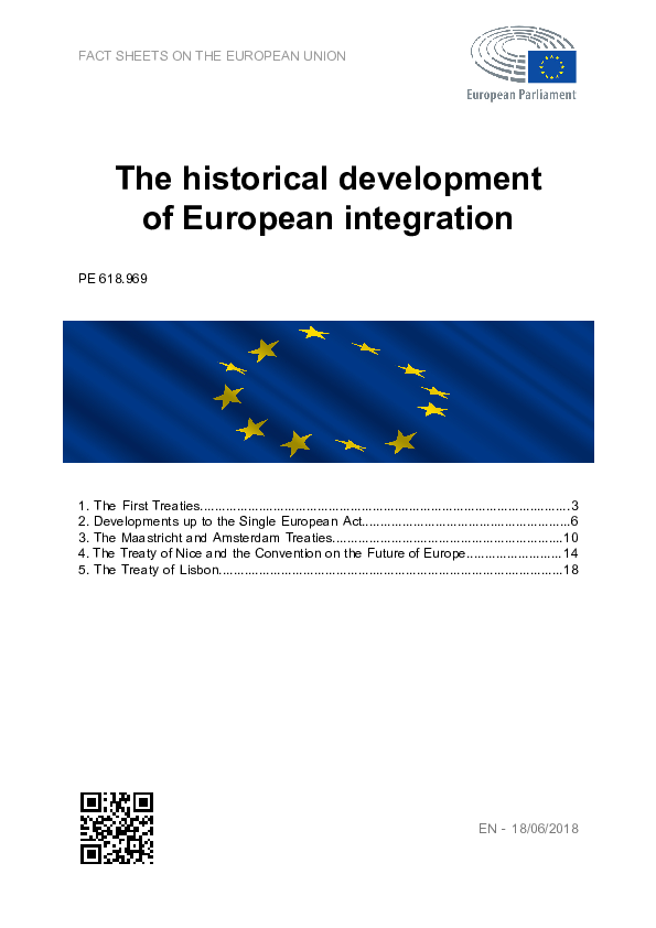 (PDF) The historical development of European integration