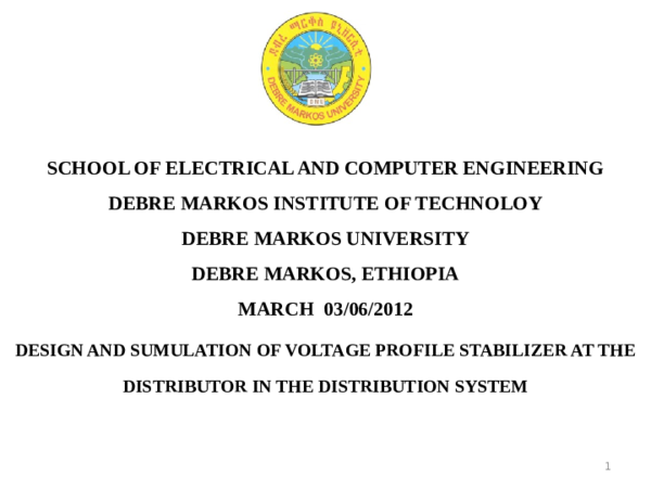 (PDF) SCHOOL OF ELECTRICAL AND COMPUTER ENGINEERING DEBRE MARKOS INSTITUTE OF TECHNOLOY DEBRE ...
