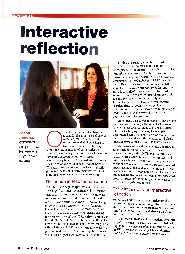 (PDF) Interactive reflection