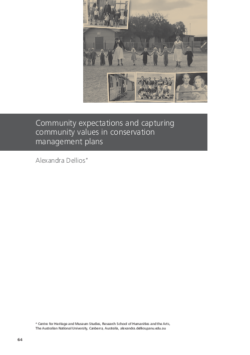 (PDF) Community expectations and capturing community values in ...