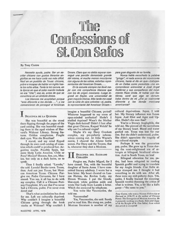 (PDF) The Confessions of St. Con Safos