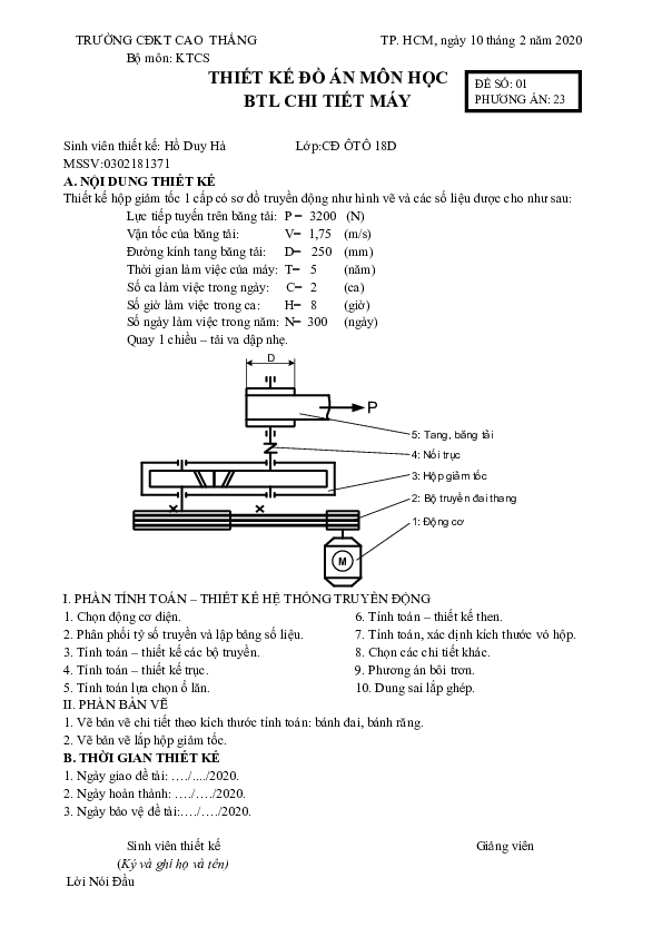 (DOC) Đề Tài BTL CTM