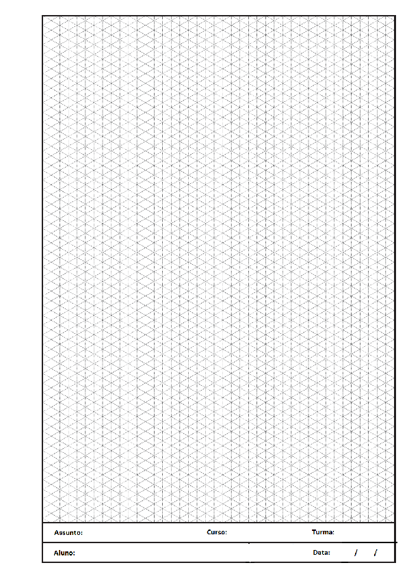 (DOC) Folha isométrica modelo com Margens
