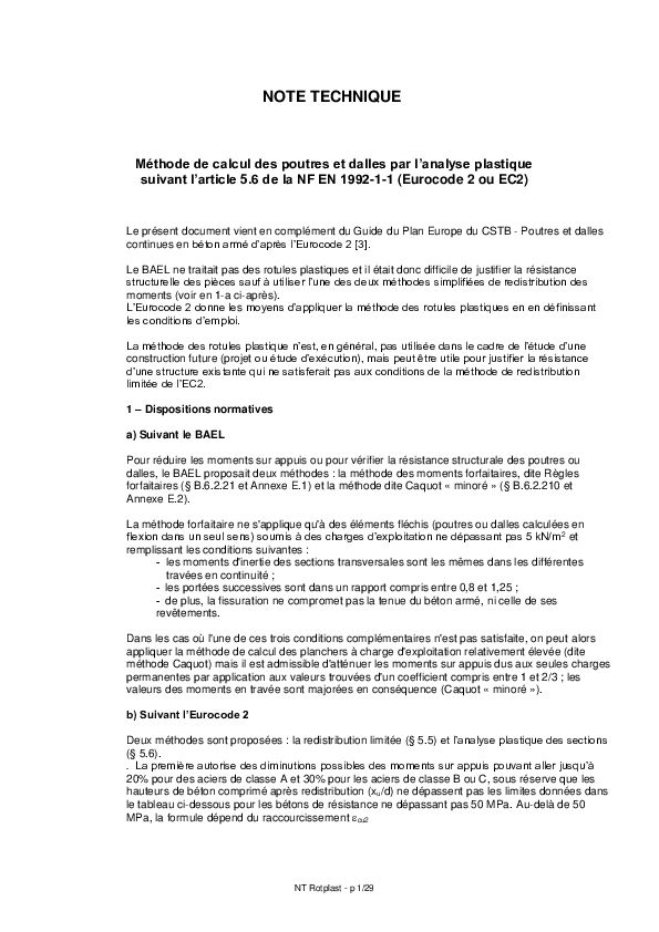 (PDF) NOTE TECHNIQUE