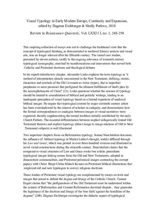 (DOC) Visual Typology in Early Modern Europe