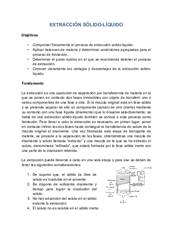(DOC) EXTRACCIÓN SÓLIDO LIQUIDO