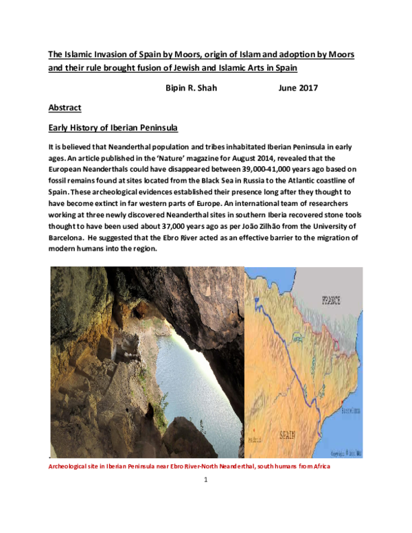 (PDF) The Islamic Invasion of Spain by Moors, the origin of Islam and ...